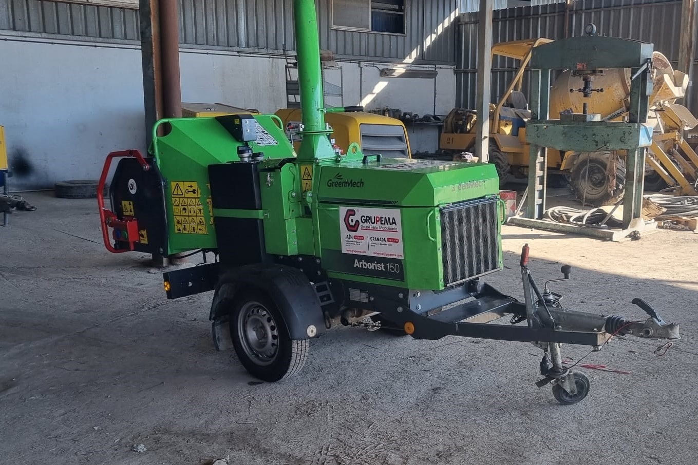 ¡VENDIDA! Biotrituradora Greenmech Arborist 150 usada - Grupema, Grupo ...